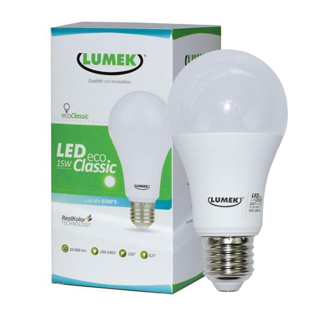 BOMBILLO LED 15W ECO CLASSIC LUMEK – Ingecom Eléctricos SAS