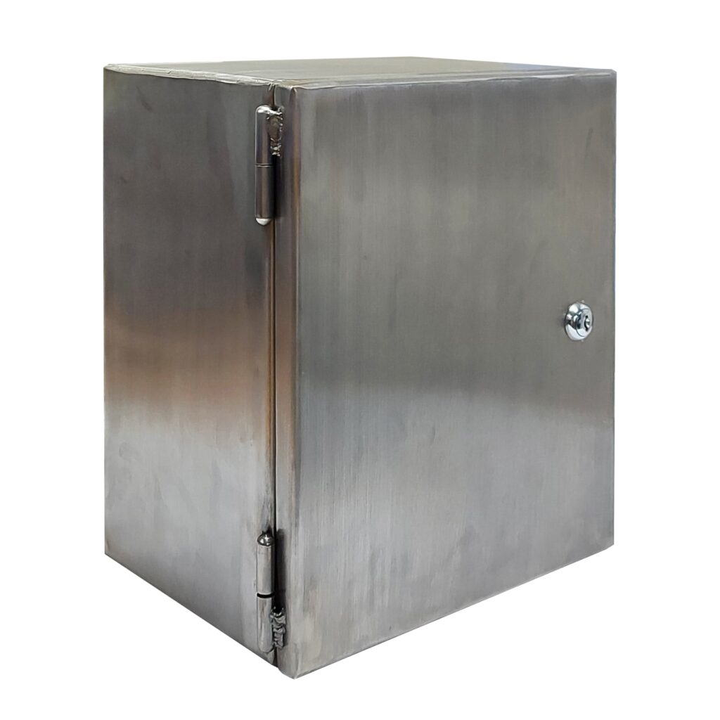 Cofre en Acero Inoxidable Doble Fondo 30x25x20cm – Ingecom Eléctricos SAS