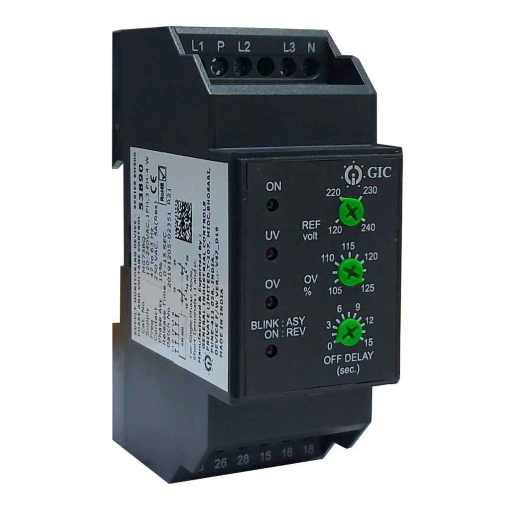 Vigilante de Tensión Monofásico – Trifásico 120/240V AC | GIC – Ingecom ...