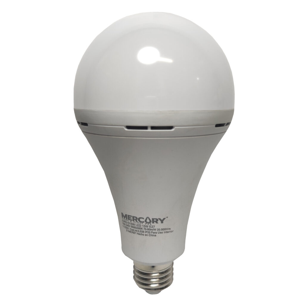 BOMBILLO LED EMERGENCIA 15W MERCURY – Ingecom Eléctricos SAS