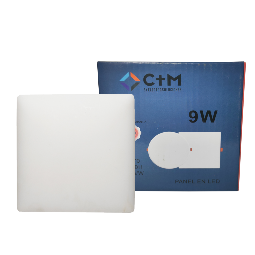 PANEL LED 9W CUADRADO DE INCRUSTAR C+M – Ingecom Eléctricos SAS